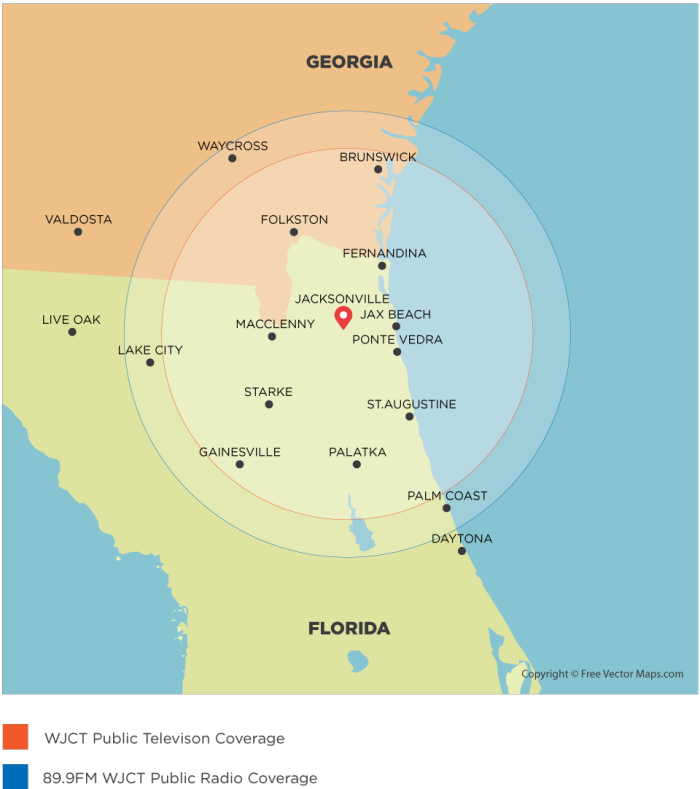 Coverage Map - WJCT Public Media