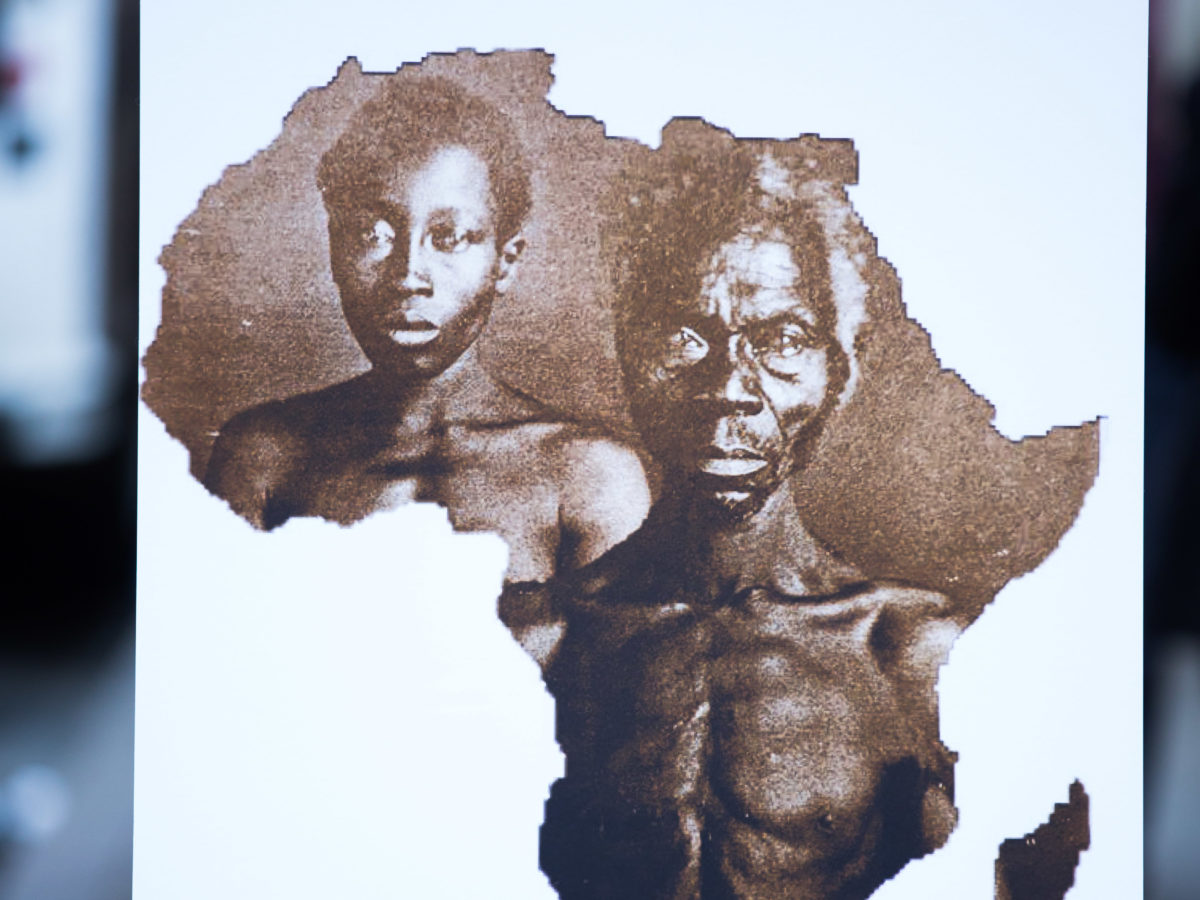 A sample image of "Papa" Renty and his daughter Delia, taken in 1850 ...